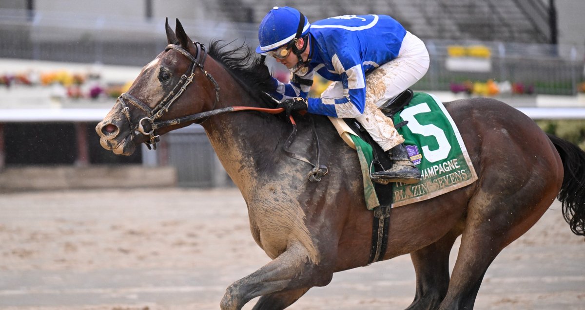 Blazing Sevens rolls home to victory in G1 Champagne | Aqueduct