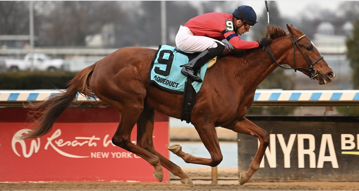 Running Away draws clear to win $125K Busanda | Aqueduct